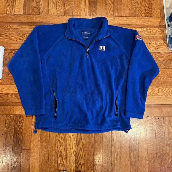 Jackets & Coats | Y2k Ny Giants Quarter Zip Fleece Jacket | Poshmark